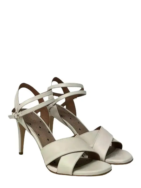 Red Valentino Criss-cross Strap Stiletto Sandals - Neutrals