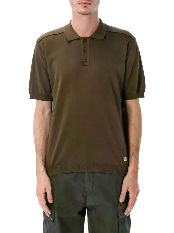 C.P. COMPANY Short-sleeved Polo Shirt - Green