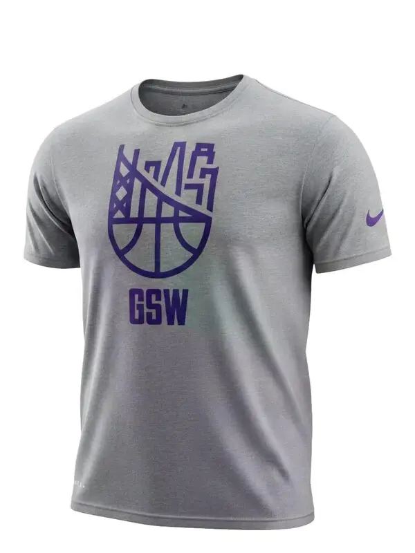 Nike Nba Golden State Warriors Dri-fit Essential T-shirt - Grey