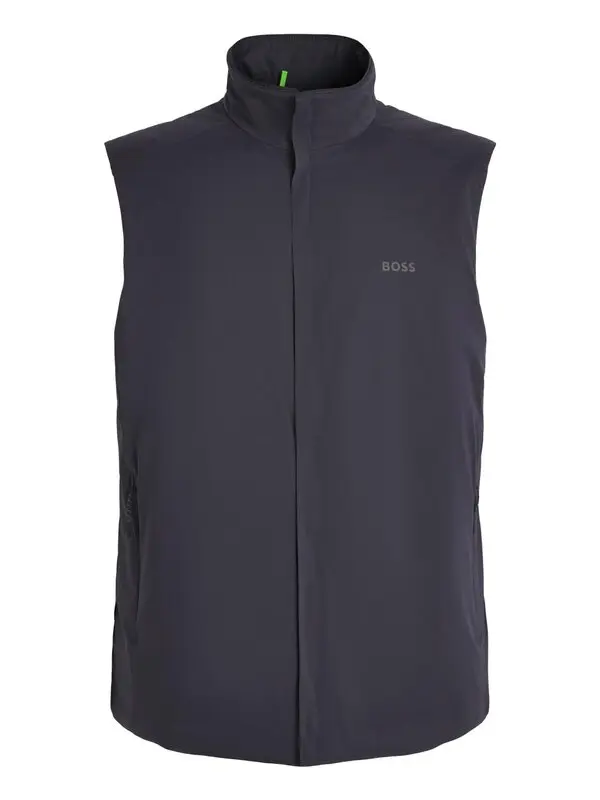 BOSS Water-resistant Logo Gilet - Blue
