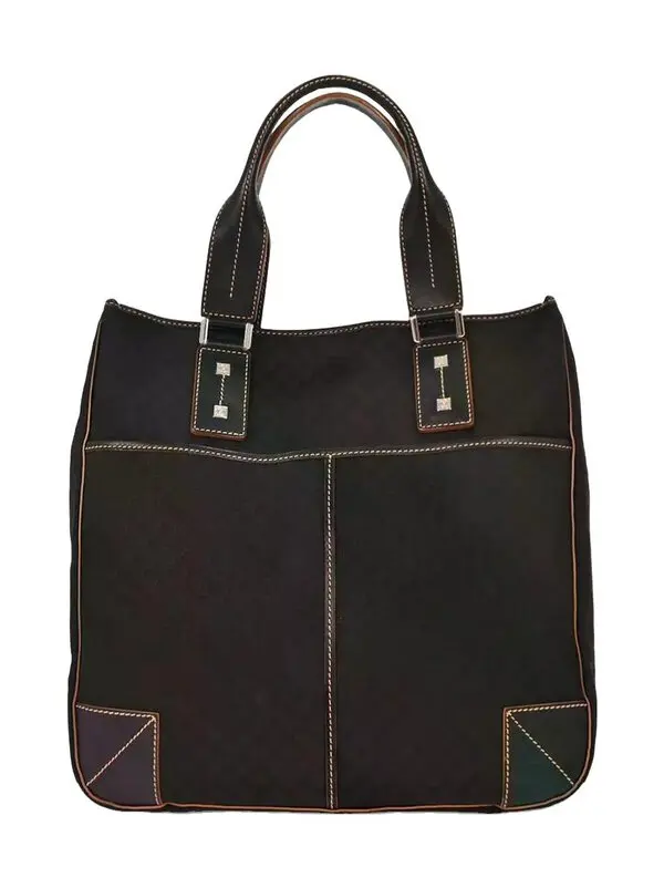 Celine 1990-2000 Macadam Tote Bag - Black
