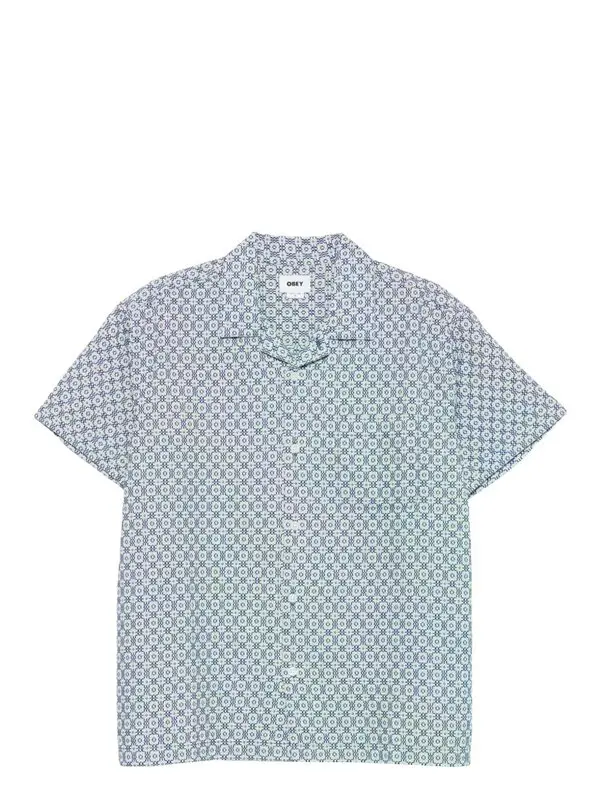 Obey Patterned Short-sleeve Shirt - Blue