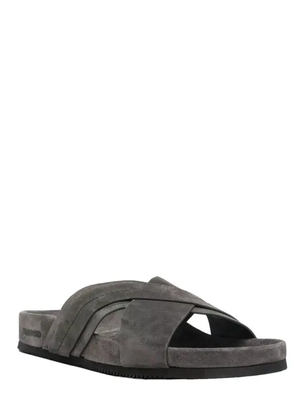 TOM FORD Crisscross Strap Sandals - Grey