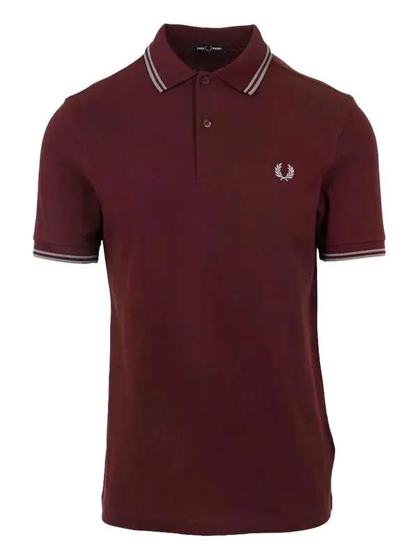 Fred Perry Logo-detail Polo Shirt - Red
