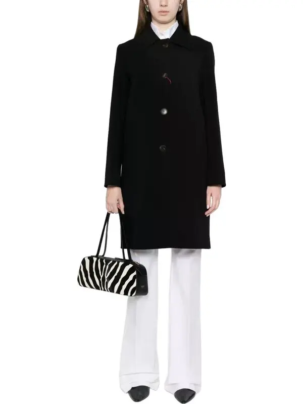 Max Mara Tailored Knee-length Coat - Black