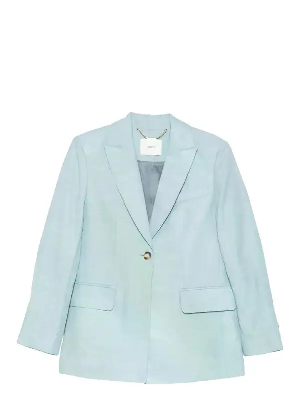 JOSEPH Light Linen Blazer - Blue