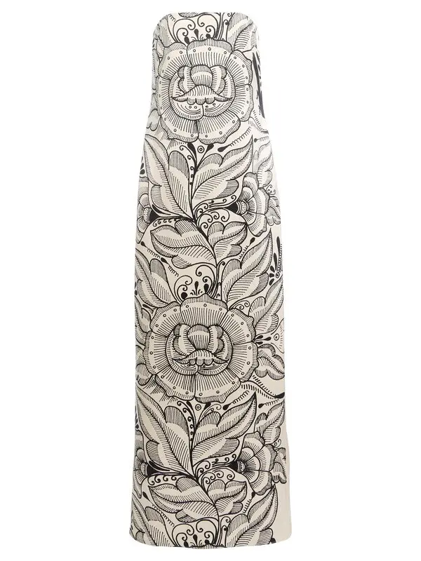HEIRLOME X Rivera Strapless Silk Maxi Dress - Multi