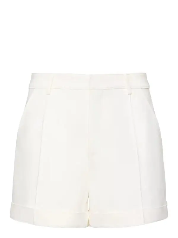 Cinq À Sept Tailored Shorts With Cuffed Hem - White