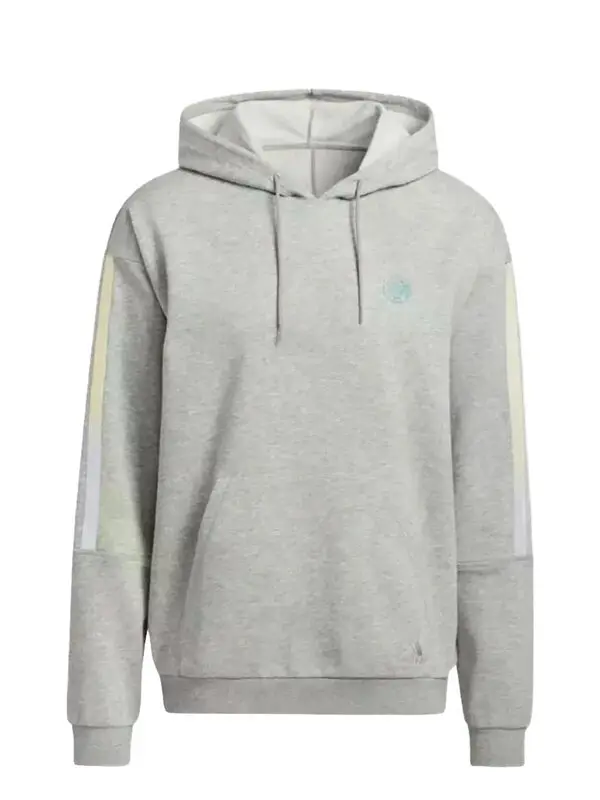 Adidas X Donovan Mitchell Striped-sleeve Hoodie - Grey