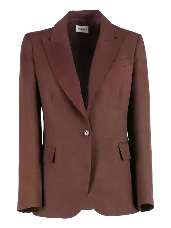 P.a.r.o.s.h Single-breasted Blazer - Brown