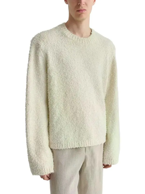 Séfr Odilon Textured Knit Crew Neck Jumper - Neutrals