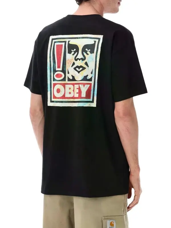 Obey Exclamation T-shirt - Black