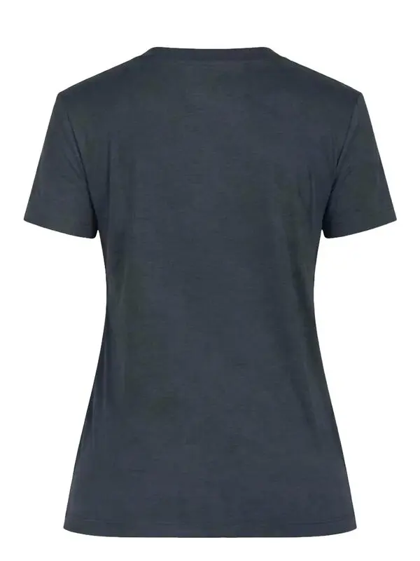 Max Mara Crystal Embellished T-shirt - Blue