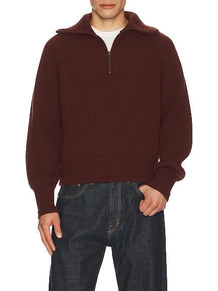 ENTIRE STUDIOS Blimp Quarter Zip Sweater - Bean