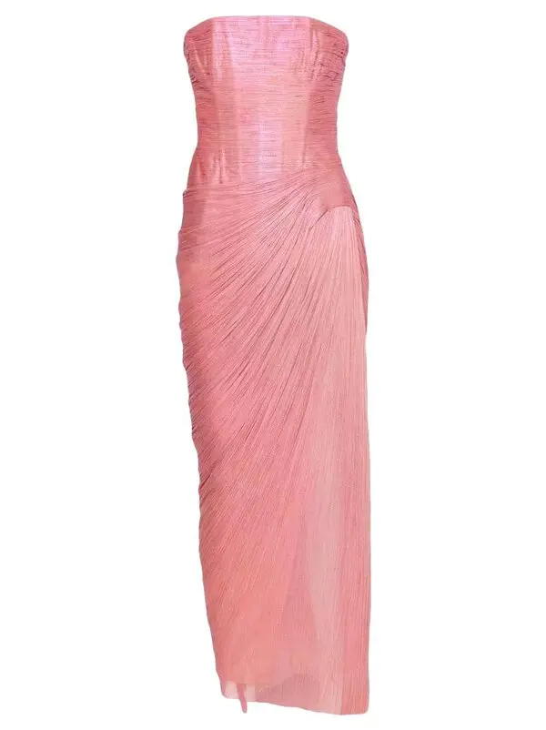 MARIA LUCIA HOHAN Ruby Draped Maxi Dress - Pink
