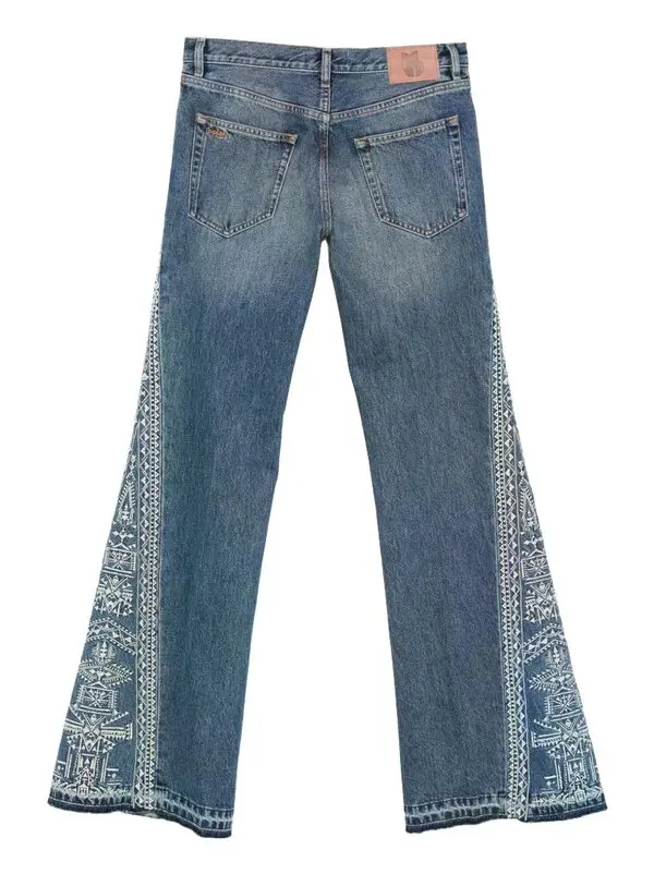 Ba&sh Vivy Embroidered Jeans - Blue