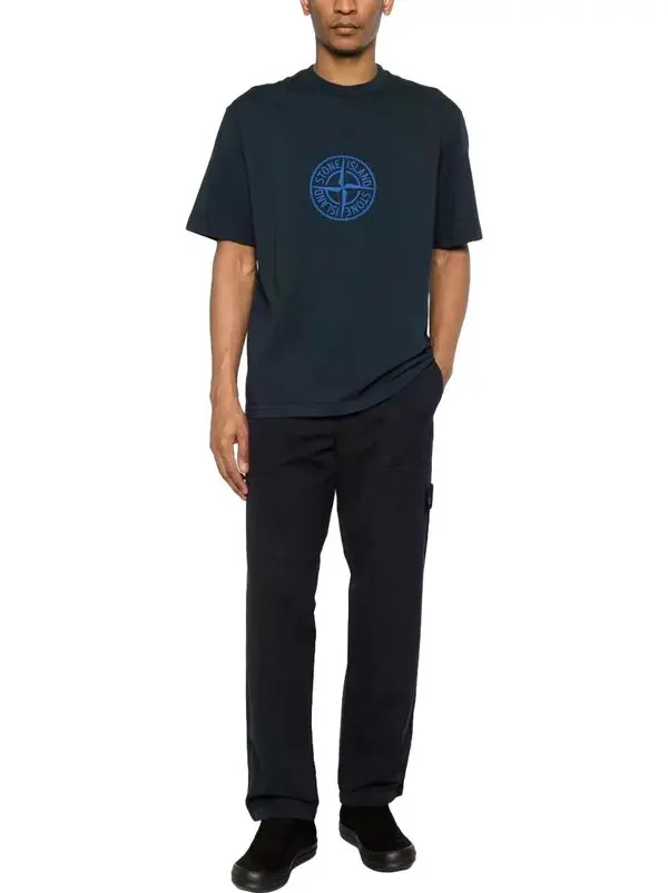 Stone Island Logo-print T-shirt - Blue