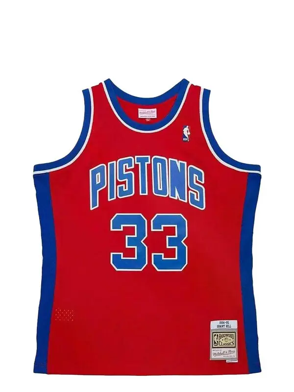 Mitchell & Ness Nba Grant Hill 'pistons' Tank Top - Red