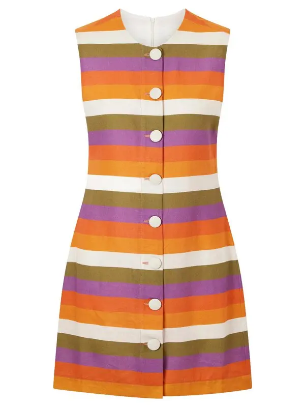 DESTREE Camille Striped Mini Dress - Multi