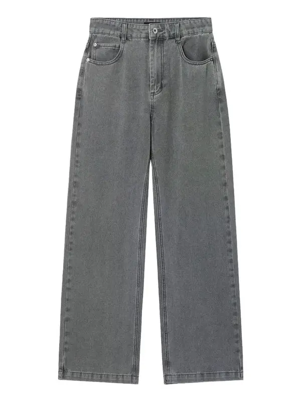 TOUT A COUP Pocket Denim Jeans - Grey