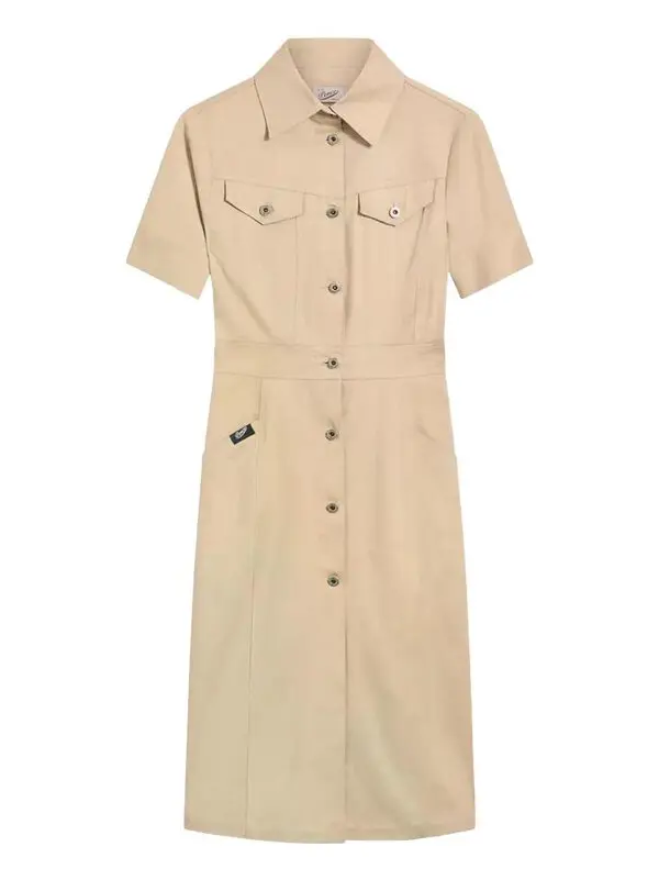 PENCE 1979 Button Pocket Shirt Dress - Neutrals