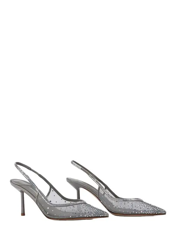 LE SILLA Nicole Embellished Slingback Pumps - Grey