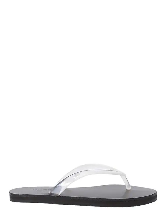 ANCIENT GREEK SANDALS Saionara Leather And Jelly Thong Sandals - Black/comb