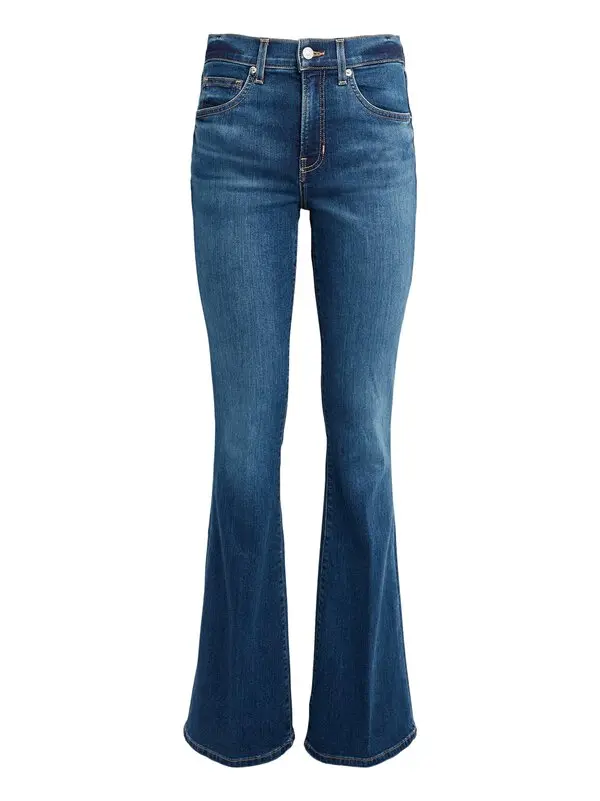 Veronica Beard Beverly High-rise Flared Jeans - Blue