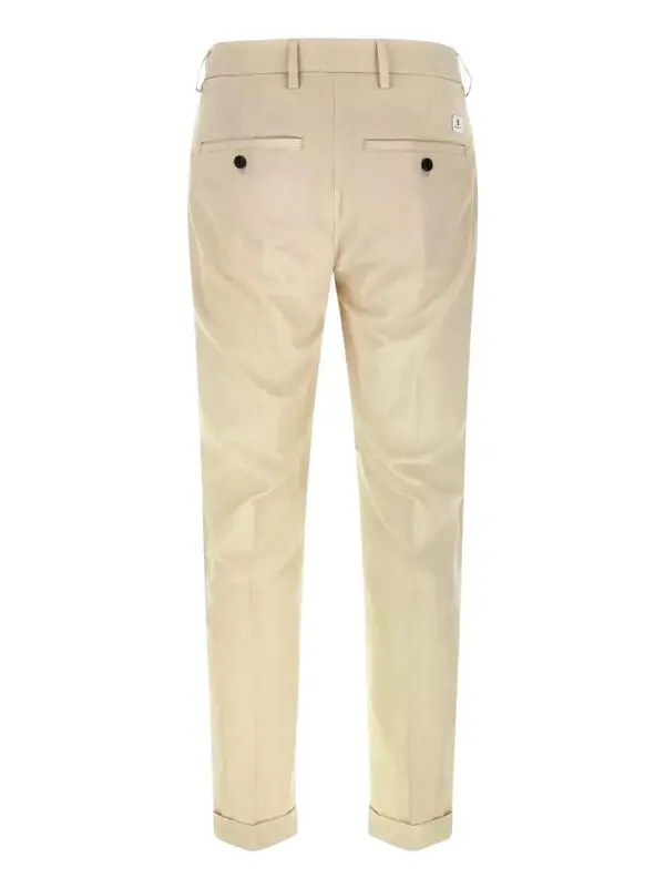 DEPARTMENT 5 Pleated Logo-patch Trousers - Neutrals