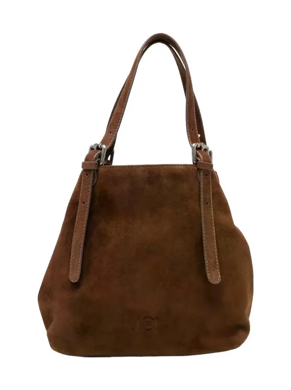 AUTENTICA 504 Small Galatea Tote Bag With Buckle Detail - Brown