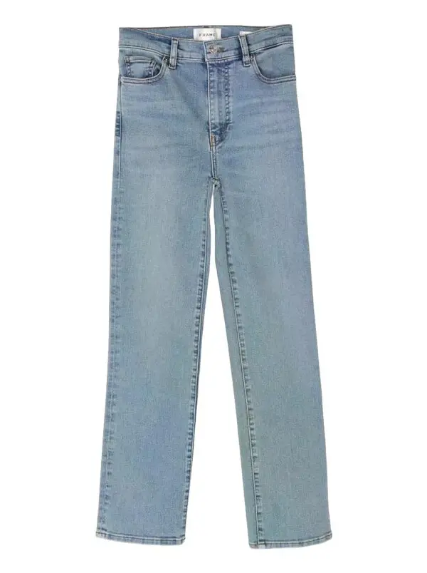 FRAME Button-fastening Straight Leg Jeans - Blue
