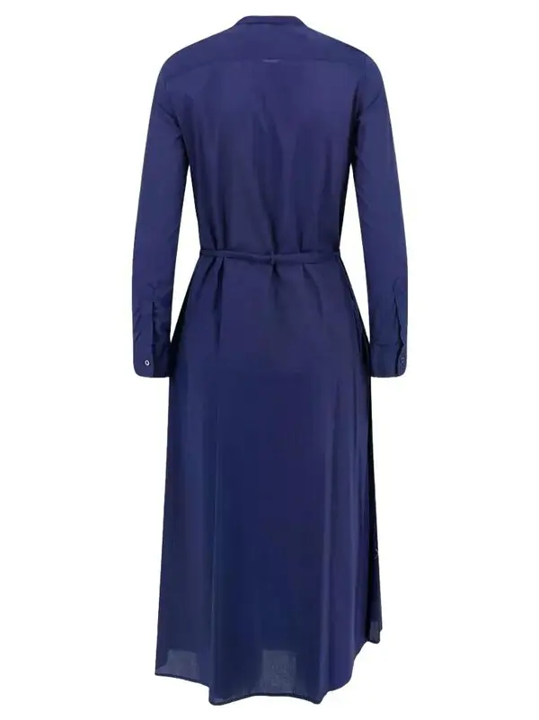 Aspesi Ruffled Tie Dress - Blue