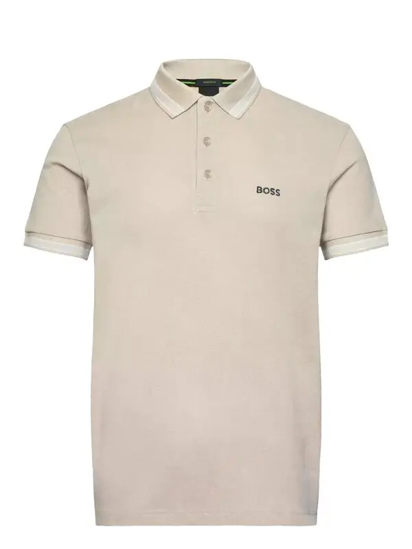 BOSS Logo Short-sleeve Polo Shirt - Grey