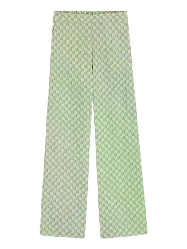 Hugo Haseli Checkered Trousers - Green