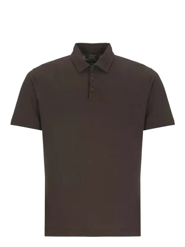 ZANONE Short-sleeve Polo Shirt - Brown