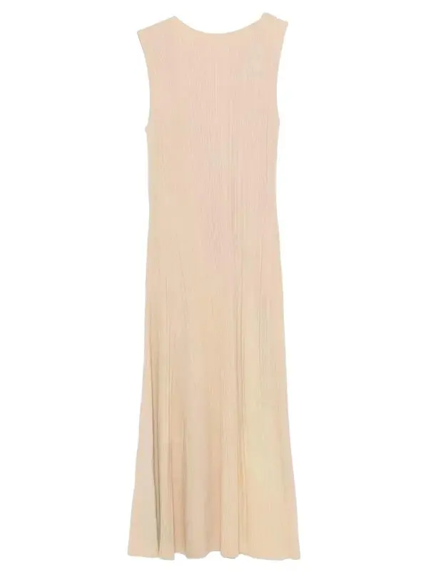 JOSEPH Arty Plissé Knit Midi Dress - Neutrals