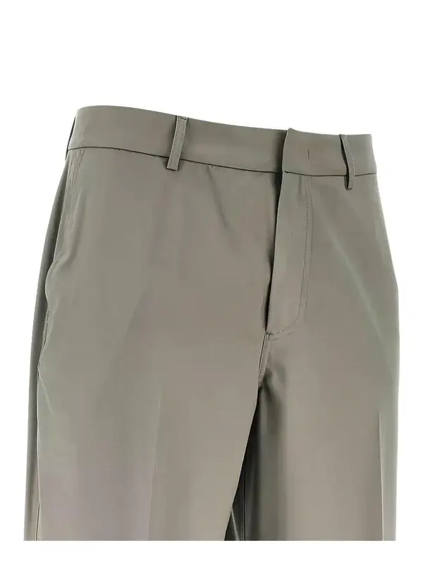 Emporio Armani Belt-loop Tailored Trousers - Grey