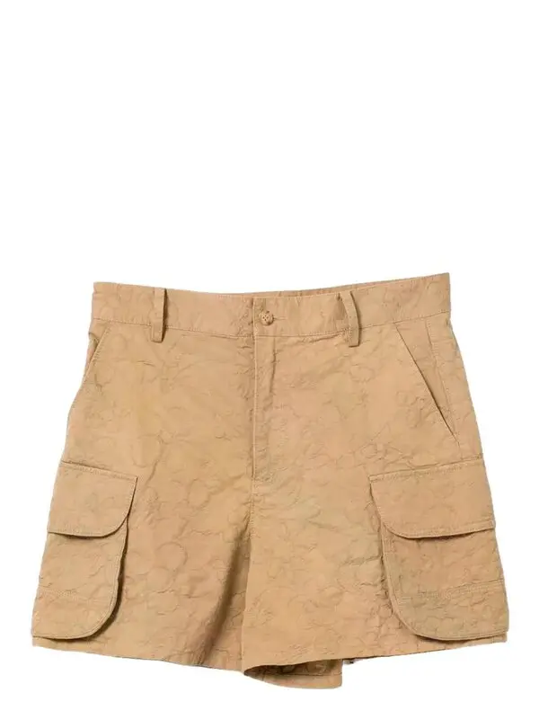 JNBY Floral Embroidered Cargo Shorts - Neutrals