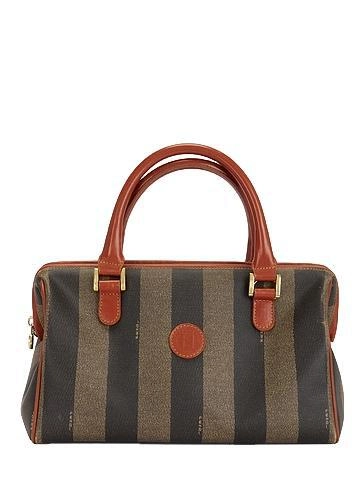 Fendi Pequin Handbag - Multi