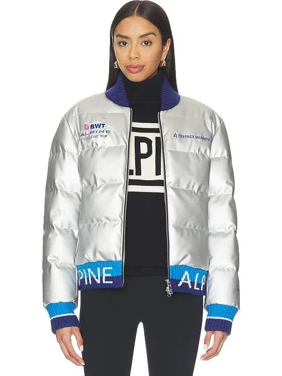 Perfect Moment Silverstone Bomber Jacket - Metallic Silver