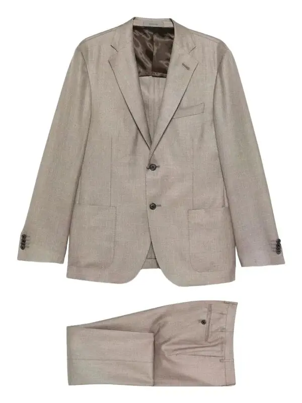 Corneliani Button Suit - Neutrals