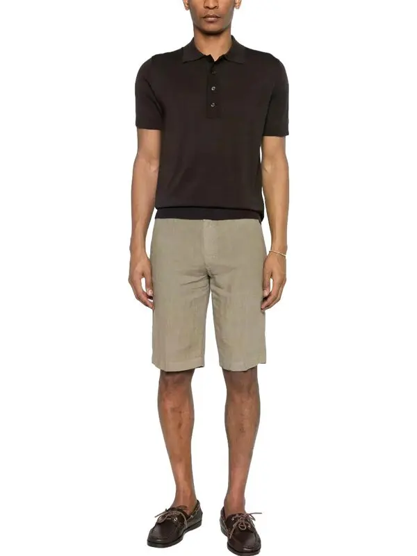 Corneliani Button Shorts - Neutrals