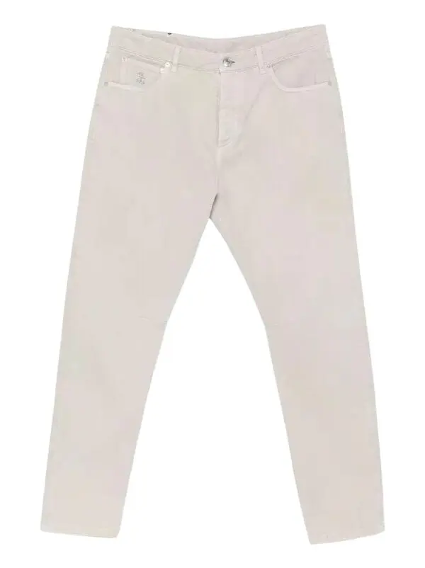Brunello Cucinelli Zip-up Jeans - Grey