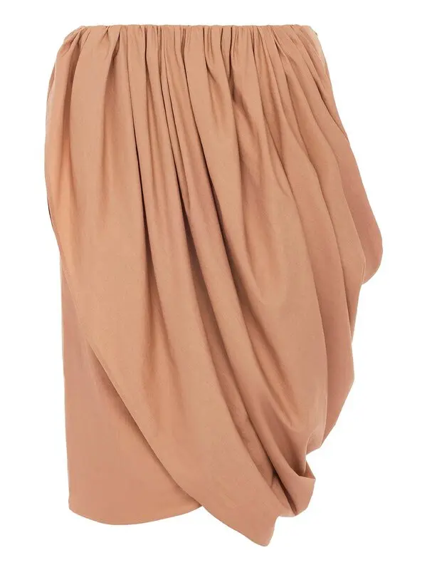 Chloé Cotton Poplin Wrap Skirt - Reef Shell