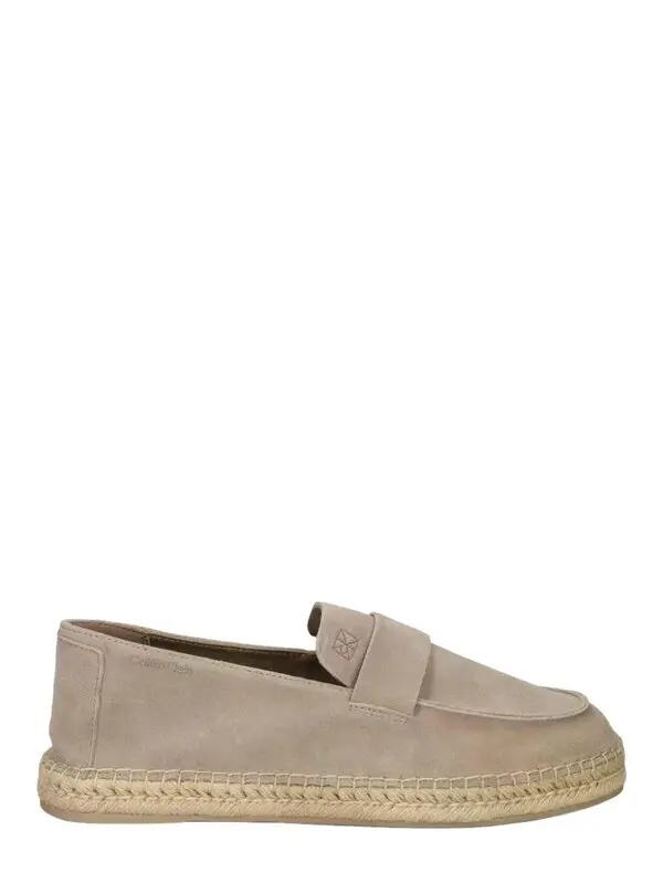 Calvin Klein Suede Espadrilles With Braided Sole - Neutrals