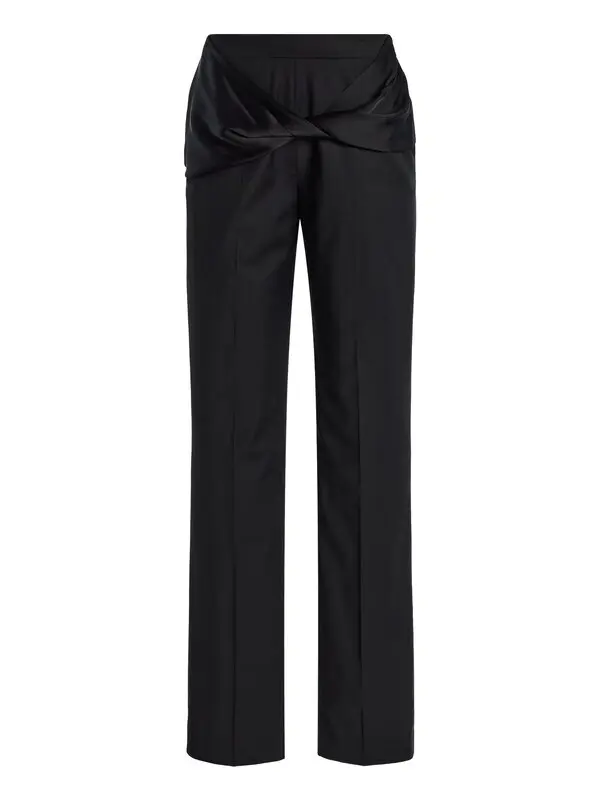 Tove Annabel Wool Blend Trousers - Black