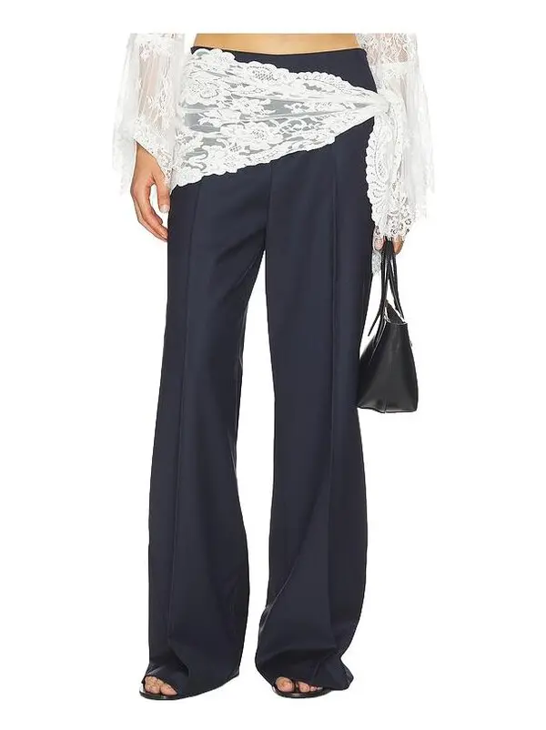 Sea Fiora Tropical Wool Pants In . Also - Navy