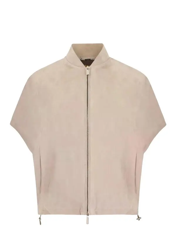 MOORER Zip-up Jacket - Neutrals