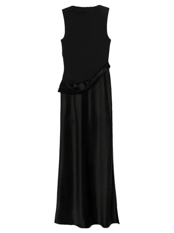 Nanushka Sleeveless Draped Maxi Dress - Black