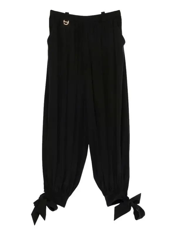Chloé Tie Detail Trousers - Black